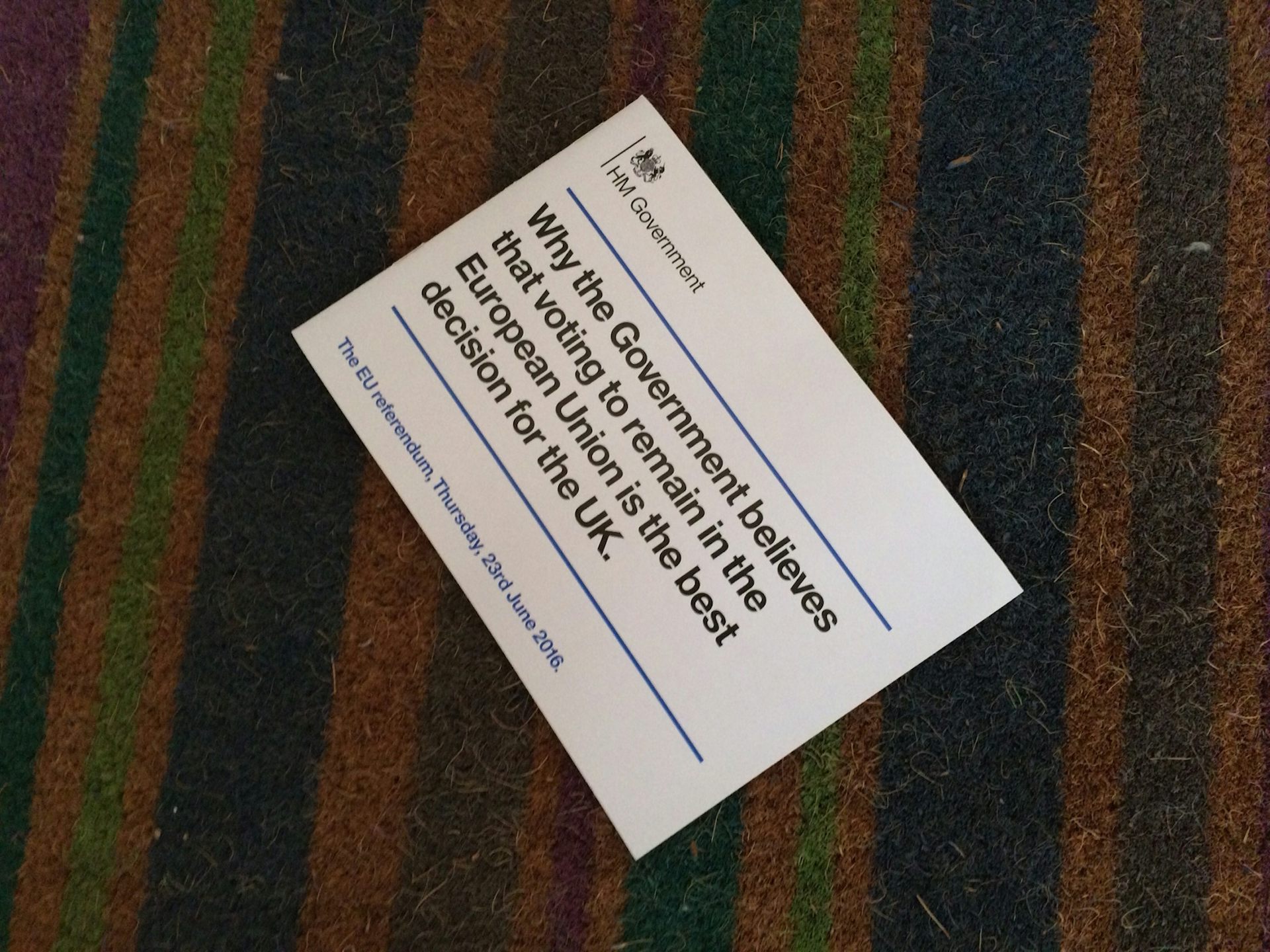 Fact Check special: government leaflet that makes case for Britain ...