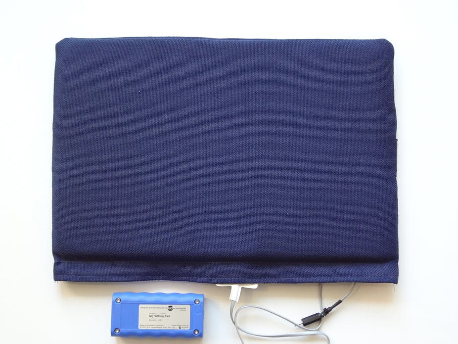 Bing! New chair pad sounds alarm after prolonged sitting Bing! New chair pad sounds alarm after prolonged sitting