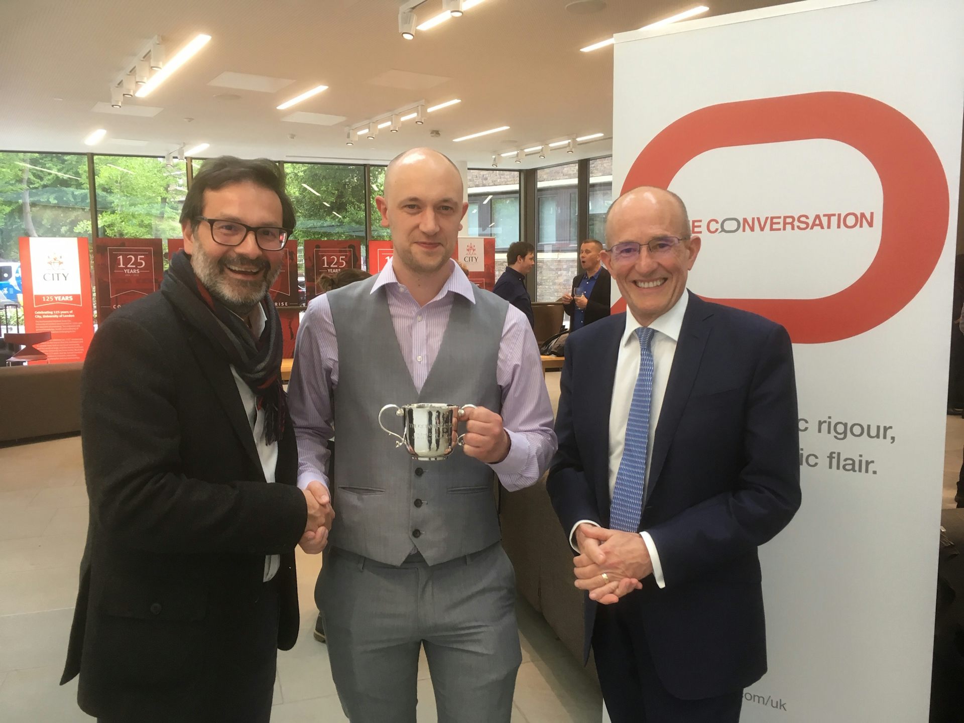 The inaugural Sir Paul Curran award for academic communication goes to