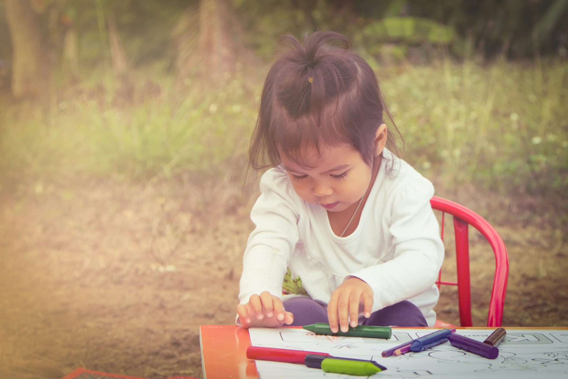 Writing and reading starts with children's hands-on play