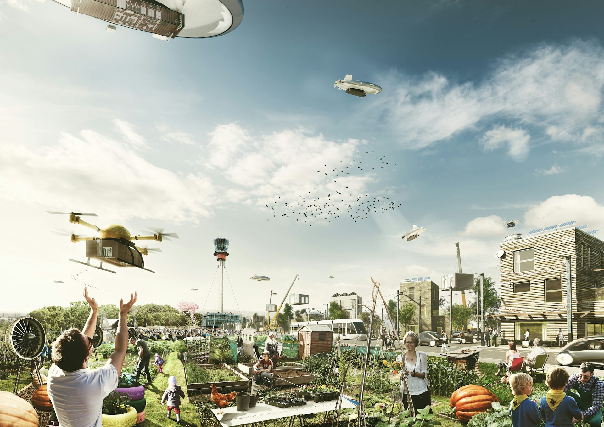 Drone city store