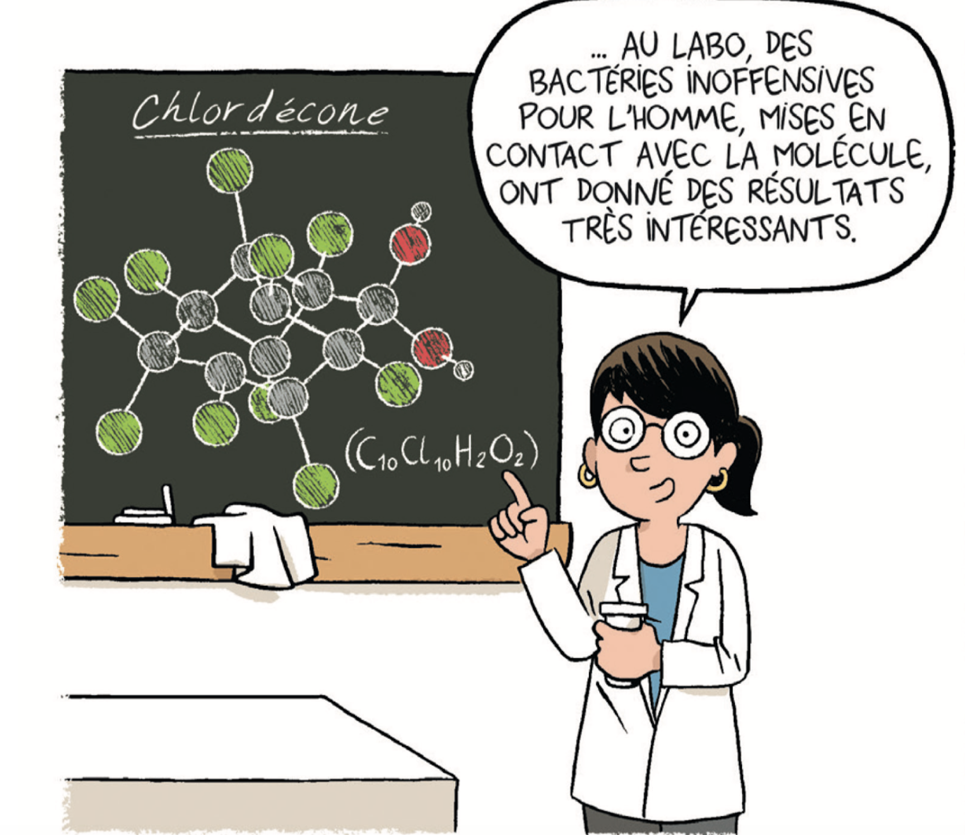 BD « Sciences en bulles » : comprendre la dégradation de la chlordécone