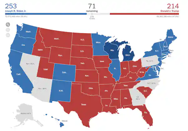 How To Read U S Election Maps As Votes Are Being Counted U Of G News How To Read U S Election Maps As Votes Are Being Counted U Of G News