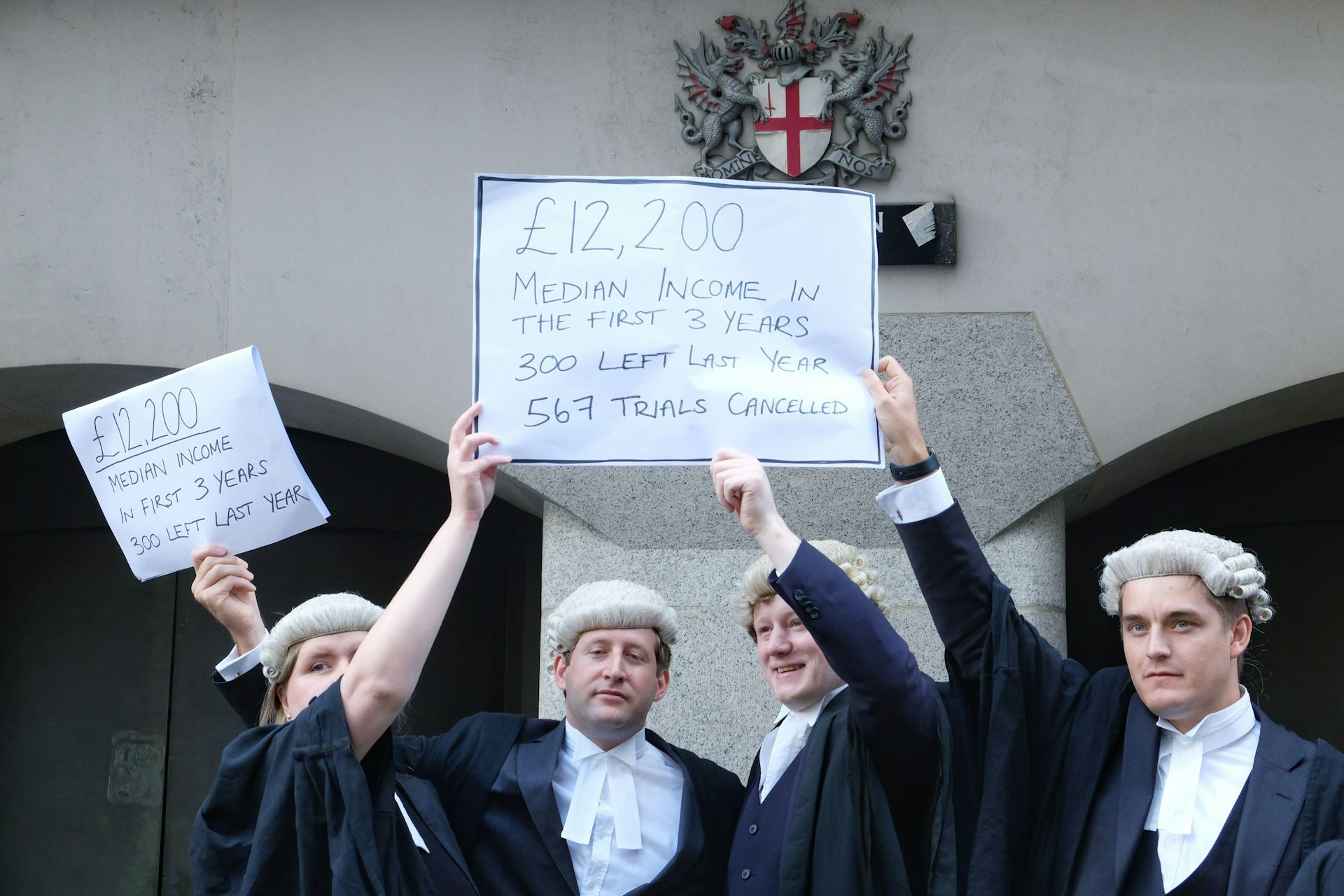 Criminal barrister strike is no surprise – their pay can start at less than minimum wage