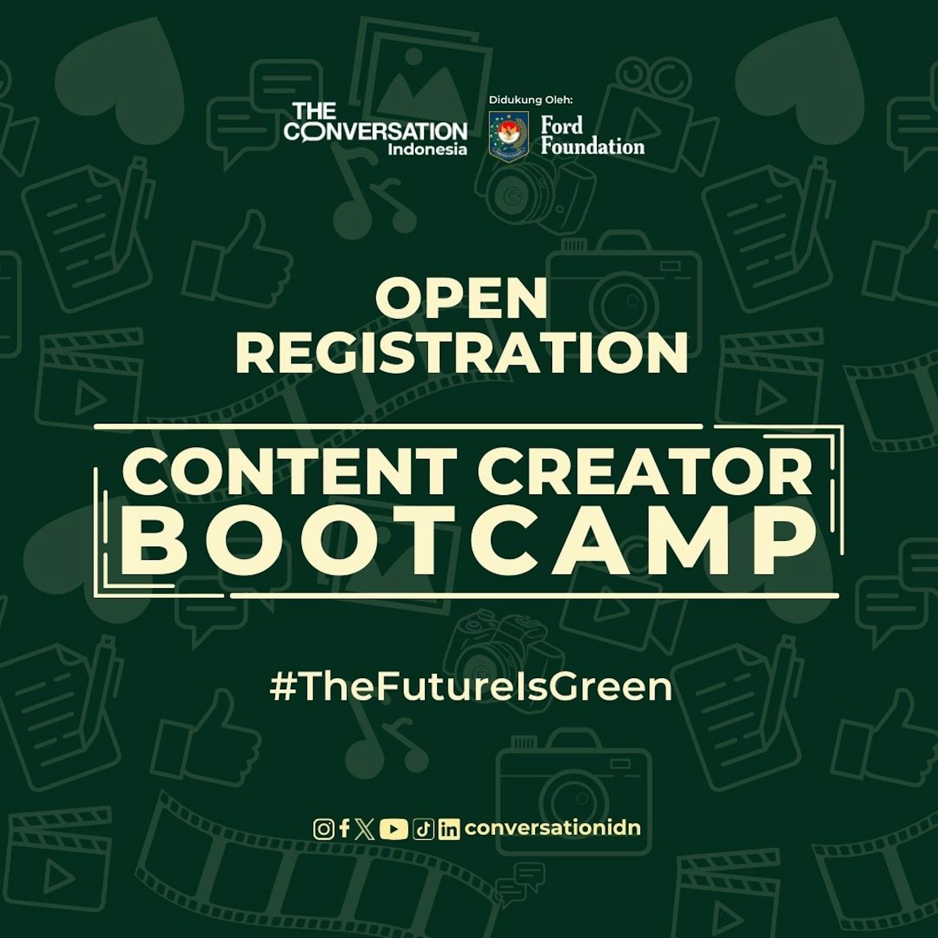 Ikuti Content Creator Bootcamp #TheFutureIsGreen bersama TCID