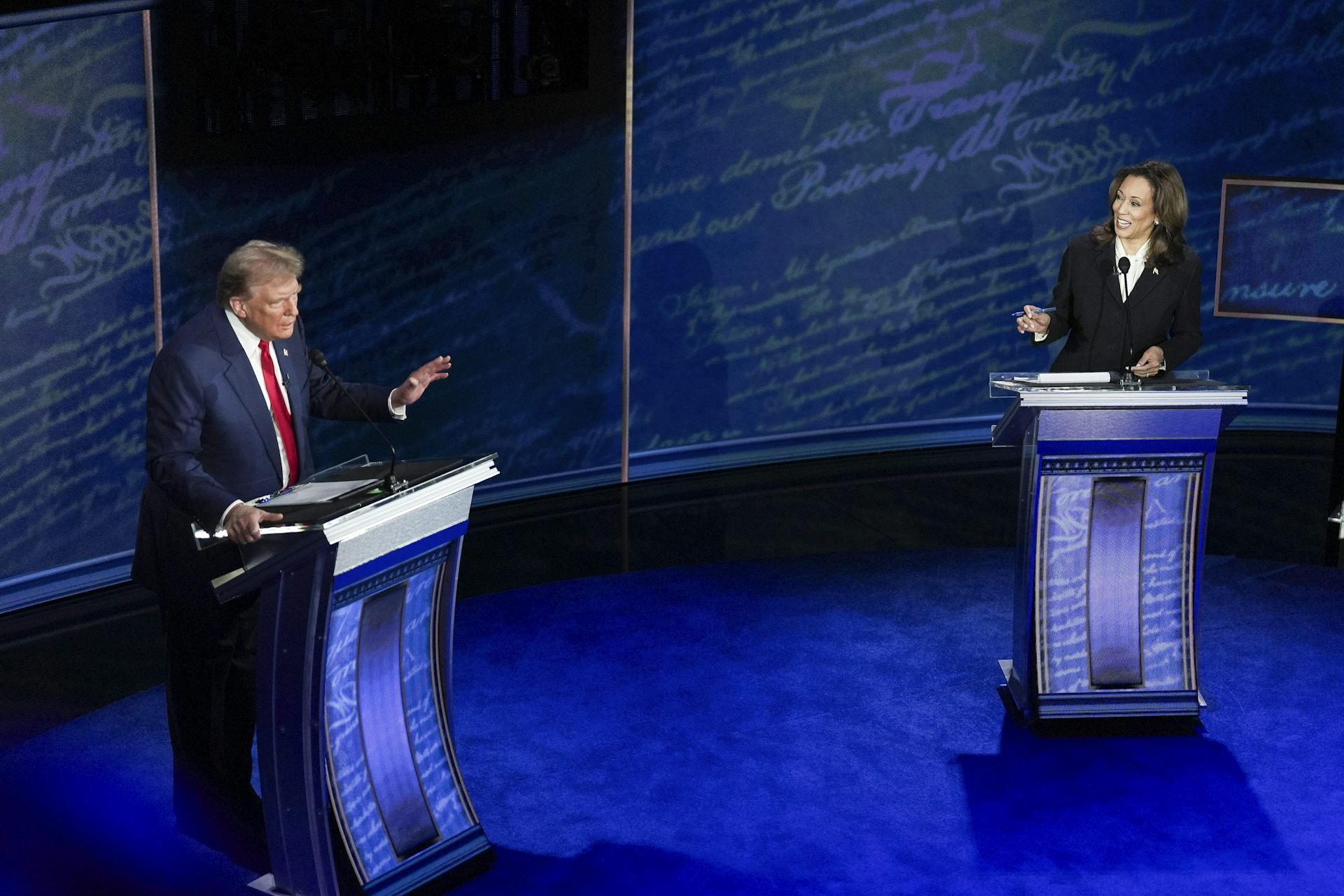 How Harris used the first TV debate to put Trump on the defensive