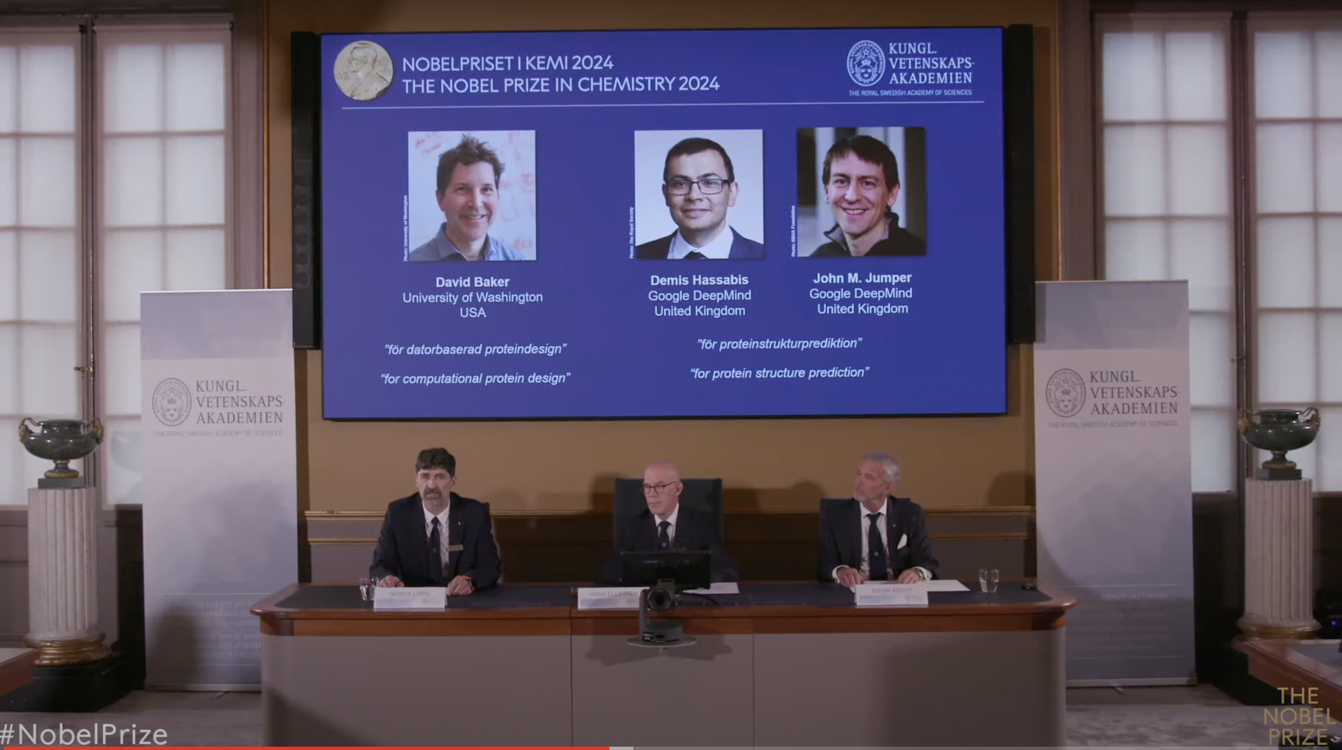 Google Deepmind founder shares Nobel prize in chemistry for AI that ...