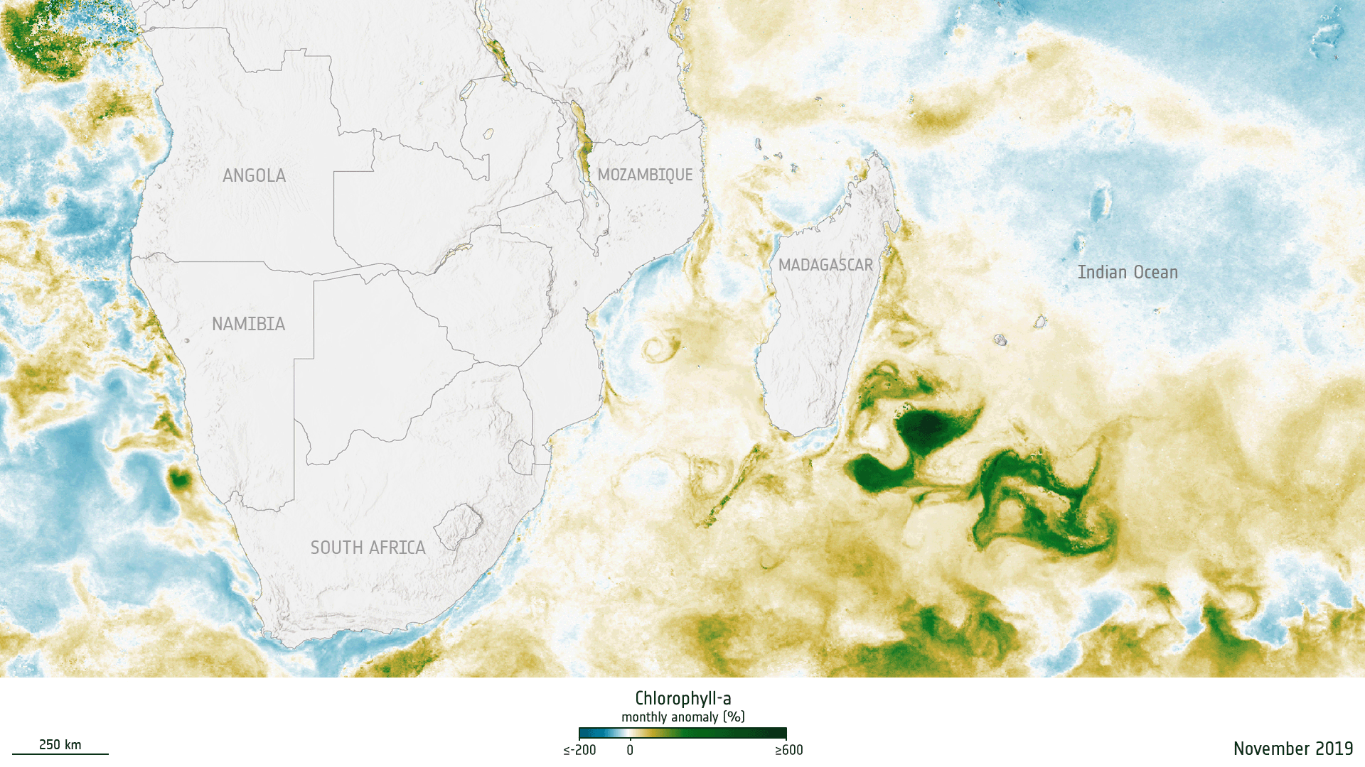 Madagascar’s huge ocean algae bloom was caused by dust from drought ...