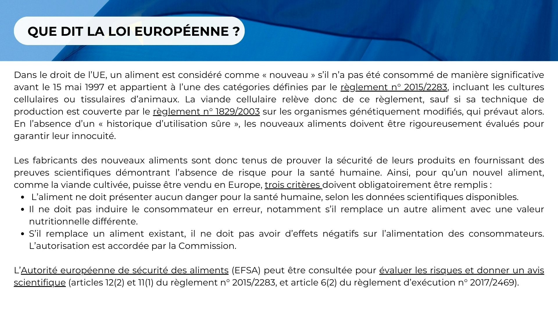 La viande cultivée en laboratoire pourrait-elle se développer en Europe