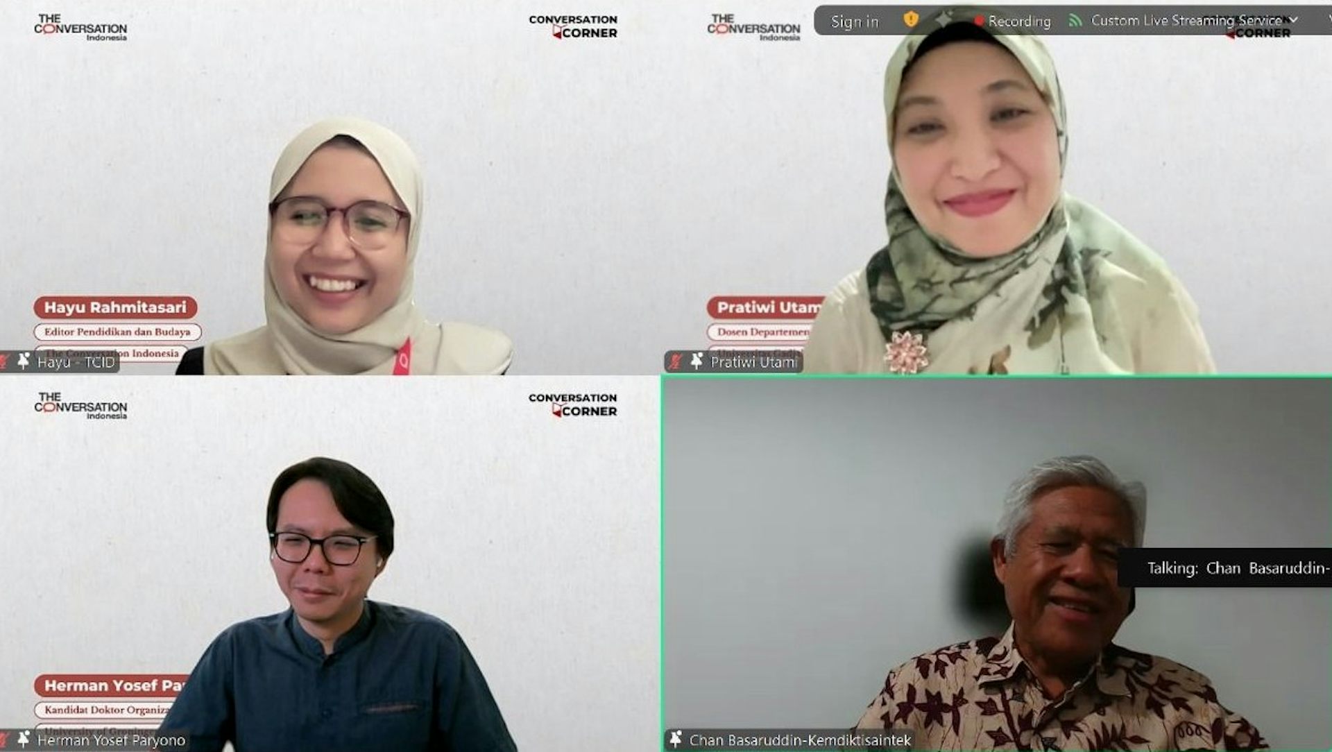 184 peserta ramaikan Conversation Corner edisi pertama: Bahas beratnya beban pejuang S3