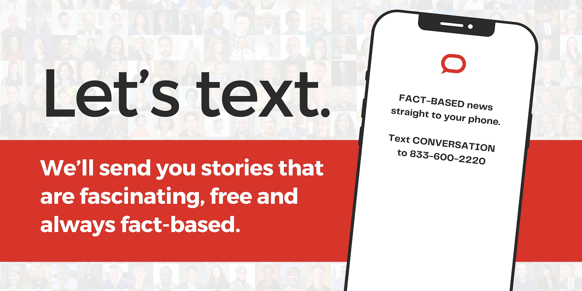 Text with us and get our best stories