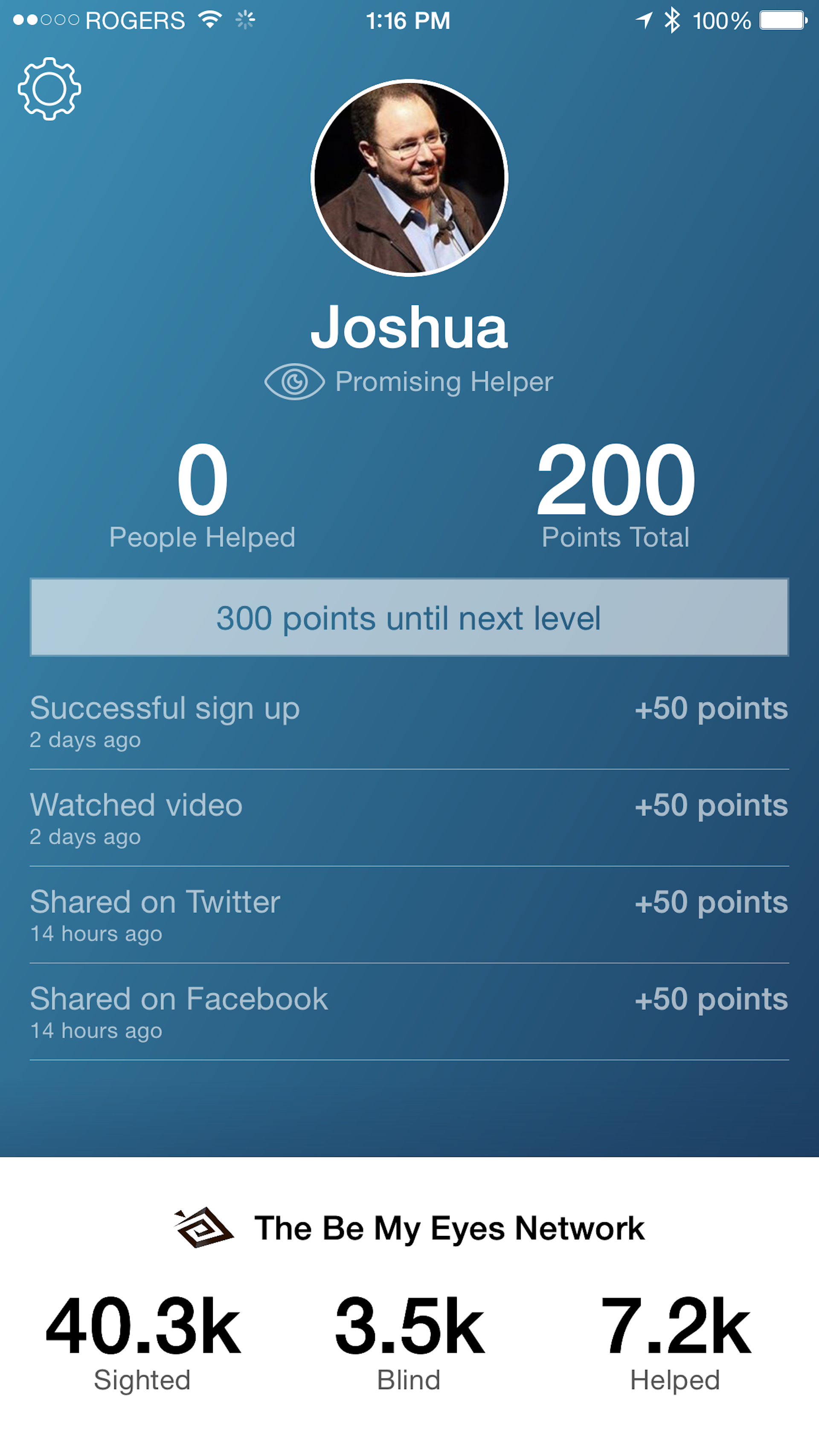 To provide eyes or not to provide eyes