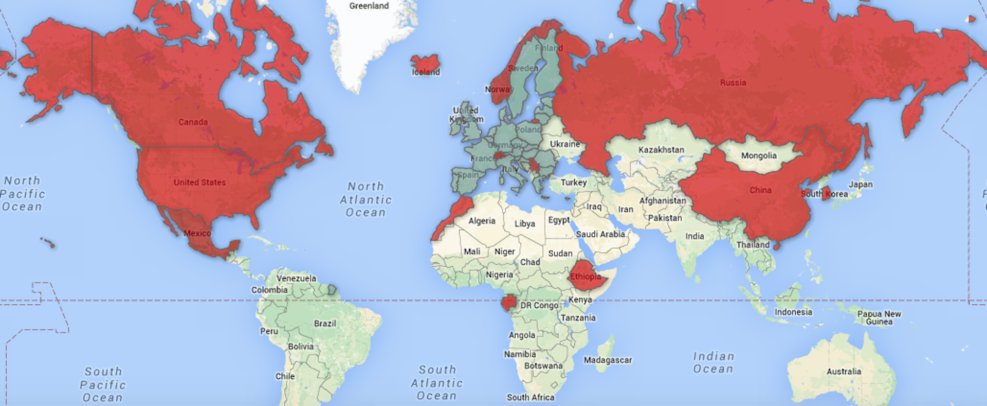 Paris 2015 climate summit: countries’ targets beyond 2020