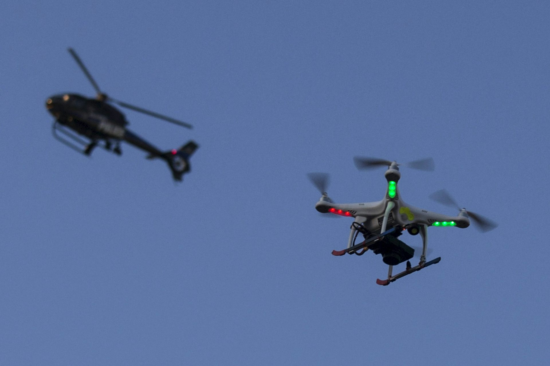Police militarisation takes off with weaponised crowd-control drones