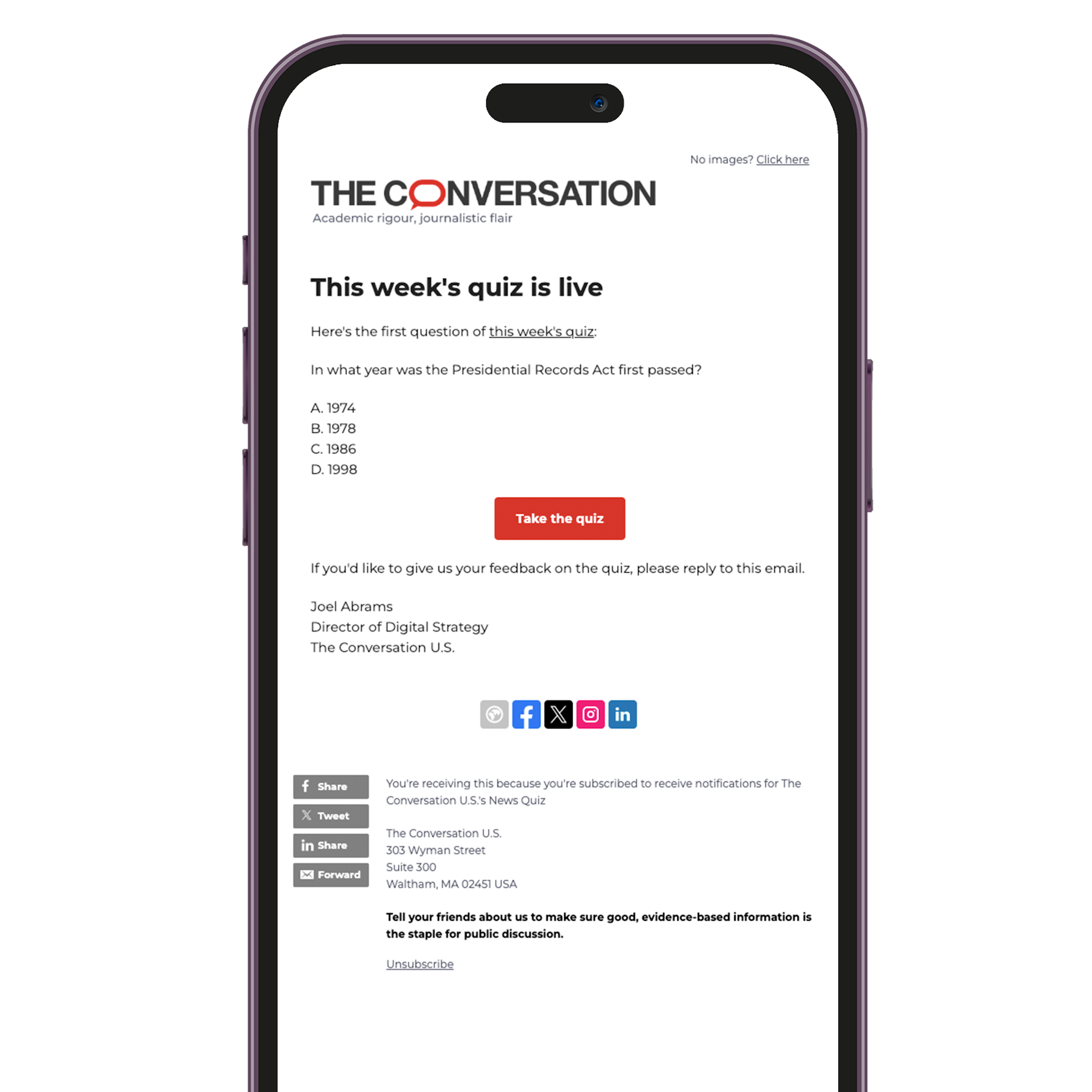 Sign up for The Conversation's newsletters